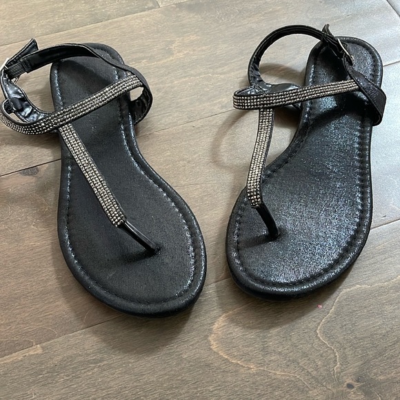 Shoes | New Women Sandals Size 6 Black | Poshmark